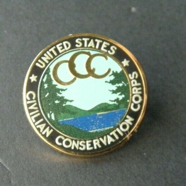 Civilian Conservation Corps Lapel Pin Badge 1 inch