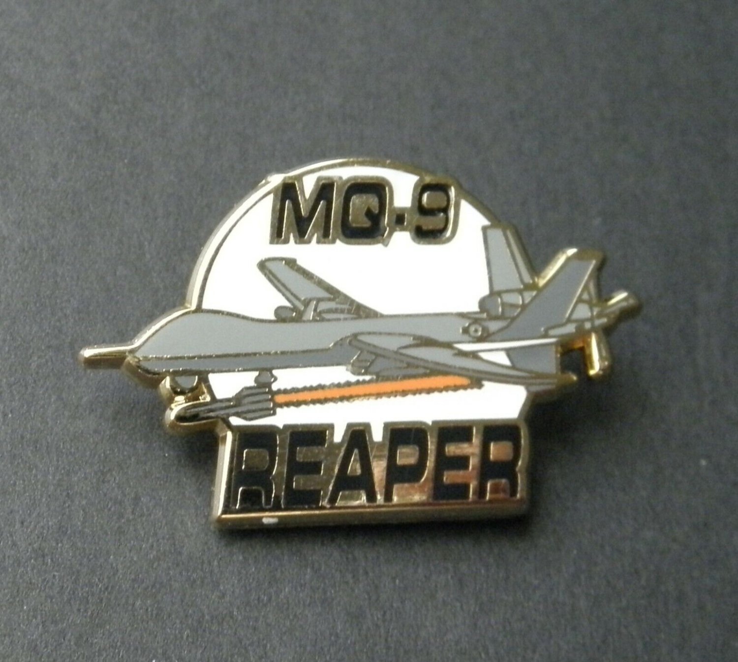 REAPER MQ-9 AIR FORCE DRONE UAV AIRCRAFT LAPEL PIN BADGE 1.25 inches