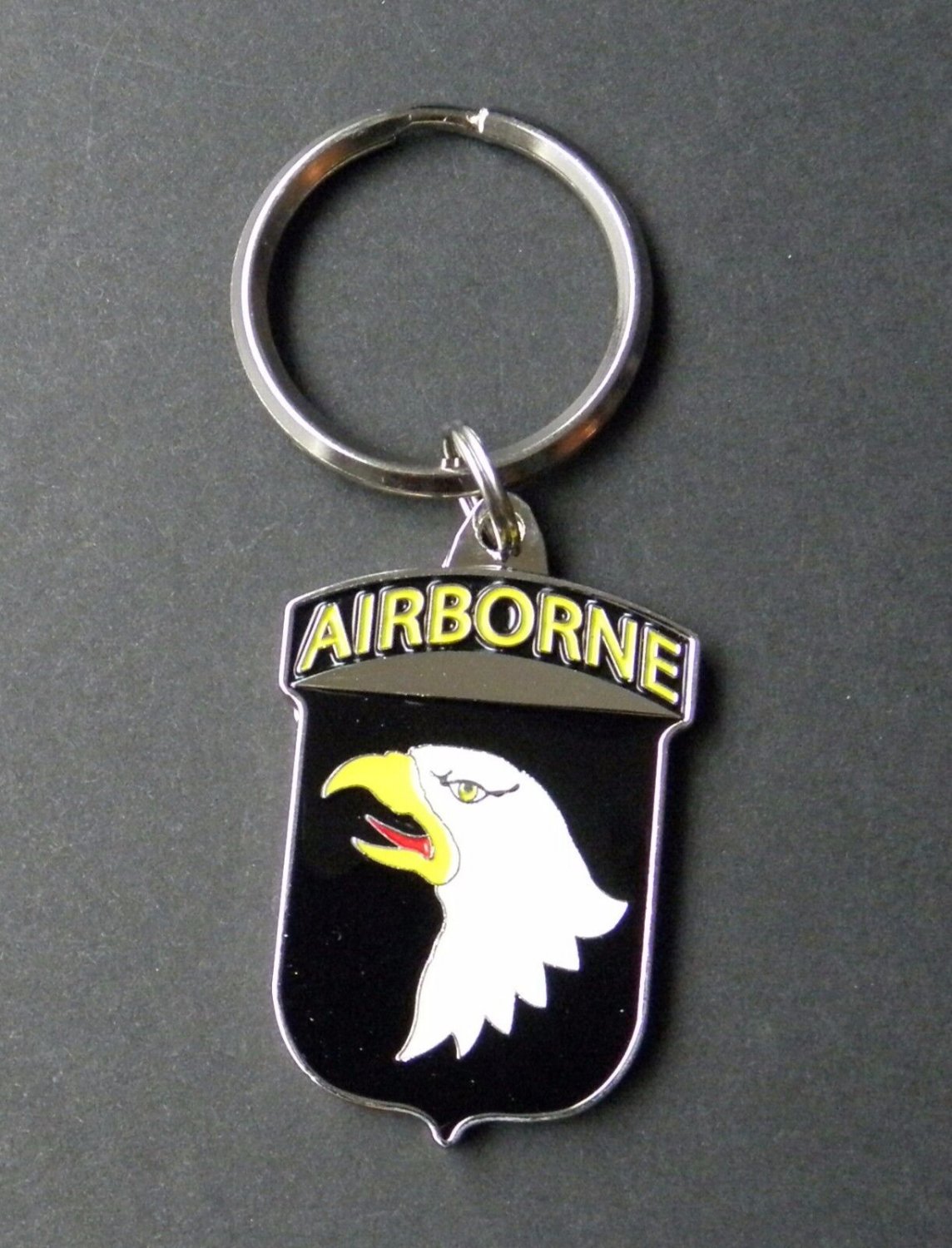 US ARMY 101ST AIRBORNE DIVISION METAL KEY RING CHAIN KEYRING KEYCHAIN 1 ...