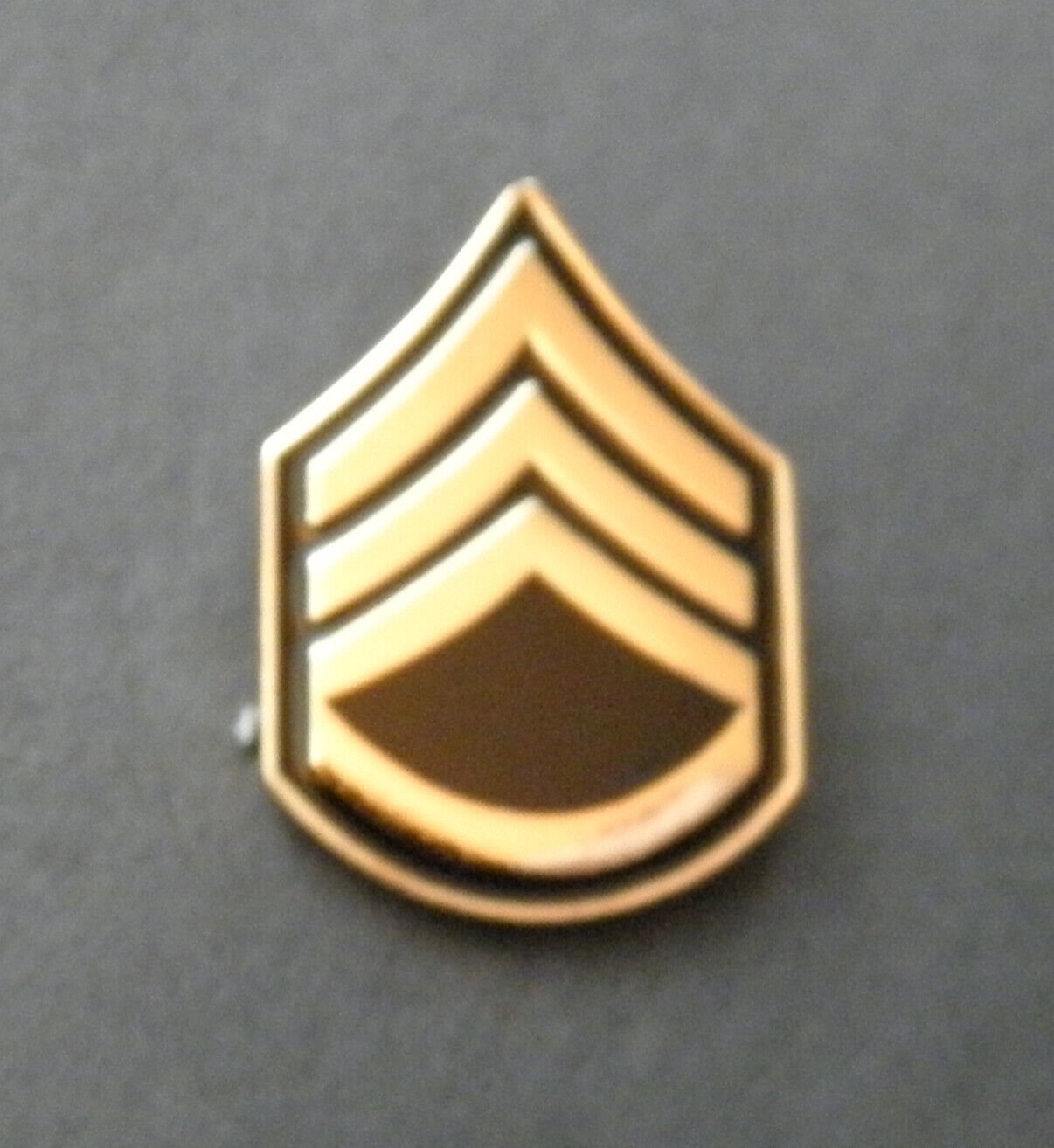 Army E-6 Staff Sergeant Rank Lapel Pin 3/4 x 1 inch USA