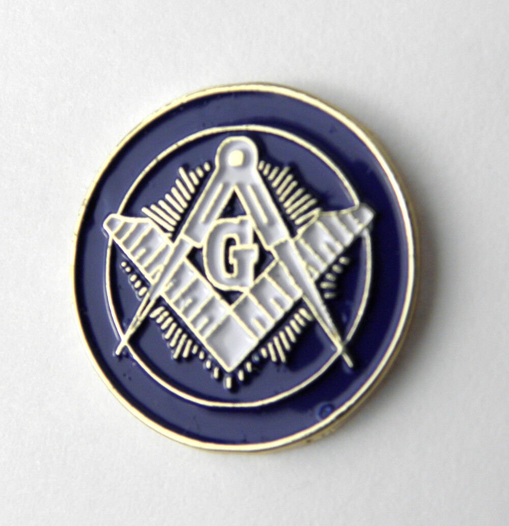 FREE MASON MASONS EMBLEM MASONIC LOGO LAPEL PIN BADGE 1 INCH
