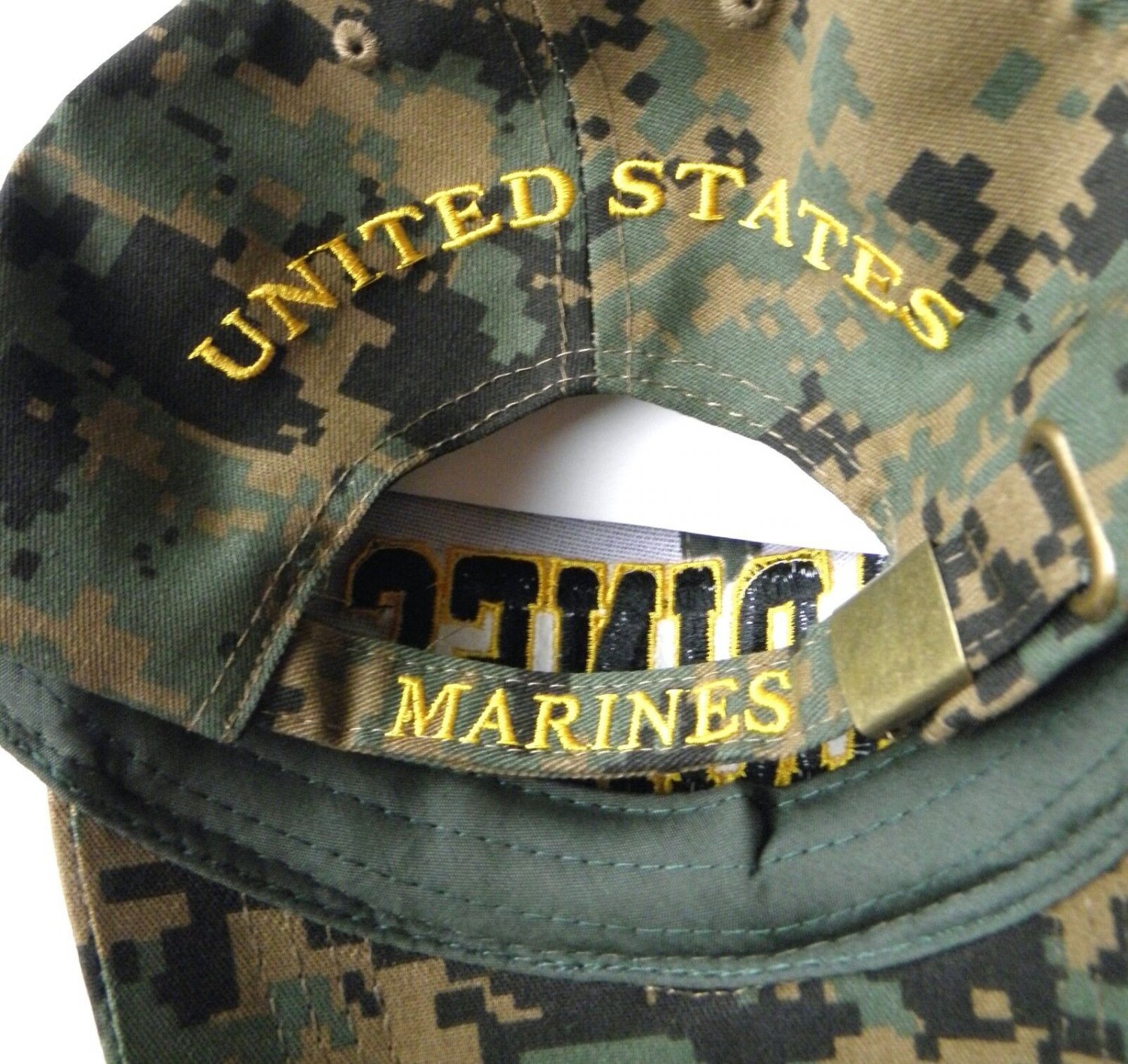 US MARINE CORPS USMC MARINES CAMO CAMOUFLAGE EMBROIDERED BASEBALL CAP