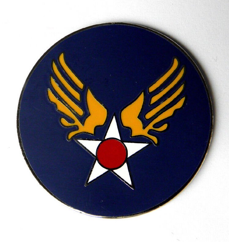 US ARMY AIR FORCE AIR CORPS LARGE USAAF LAPEL HAT PIN BADGE 1.5 INCHES