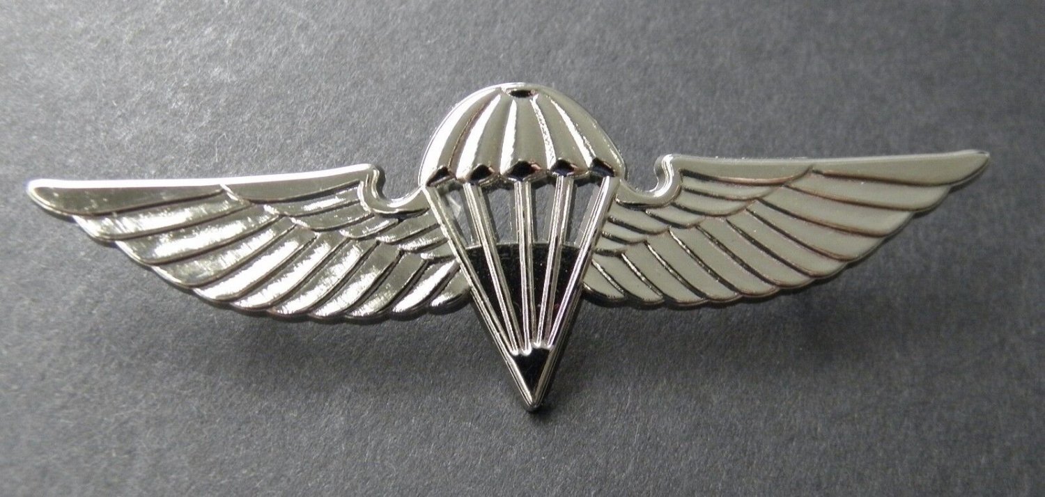 ISRAEL PARATROOPER PARA JUMP WINGS ISRAELI LAPEL HAT PIN BADGE 3 INCHES