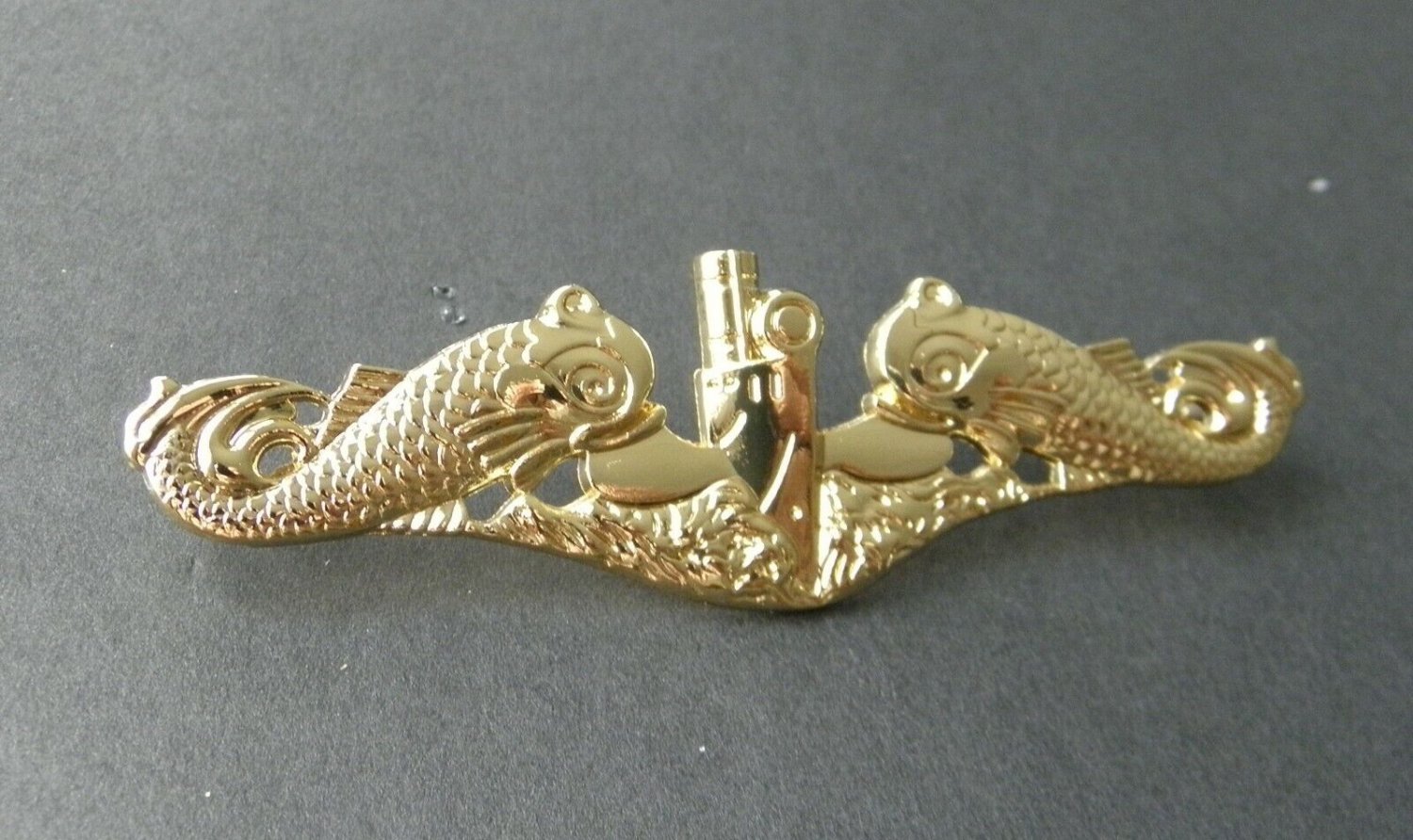 US Navy Submarine Warfare Breast Full Service Pin Badge 2 7/8ths " USN ...
