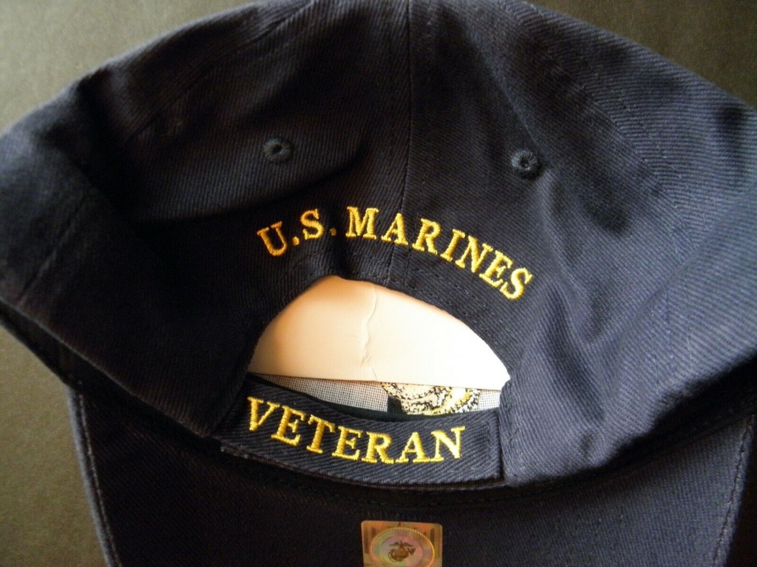 USMC MARINE CORPS VETERAN MARINES EMBROIDERED BASEBALL CAP