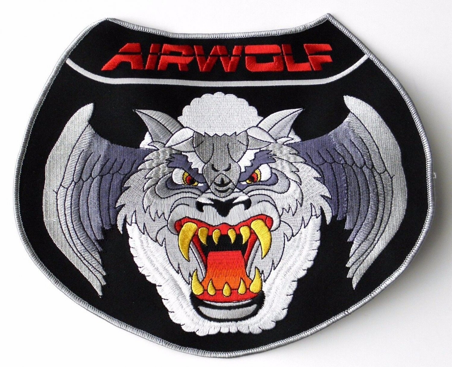 USAF US AIR FORCE LARGE AIRWOLF WOLF SEW ON EMBROIDERED JACKET PATCH 10 ...