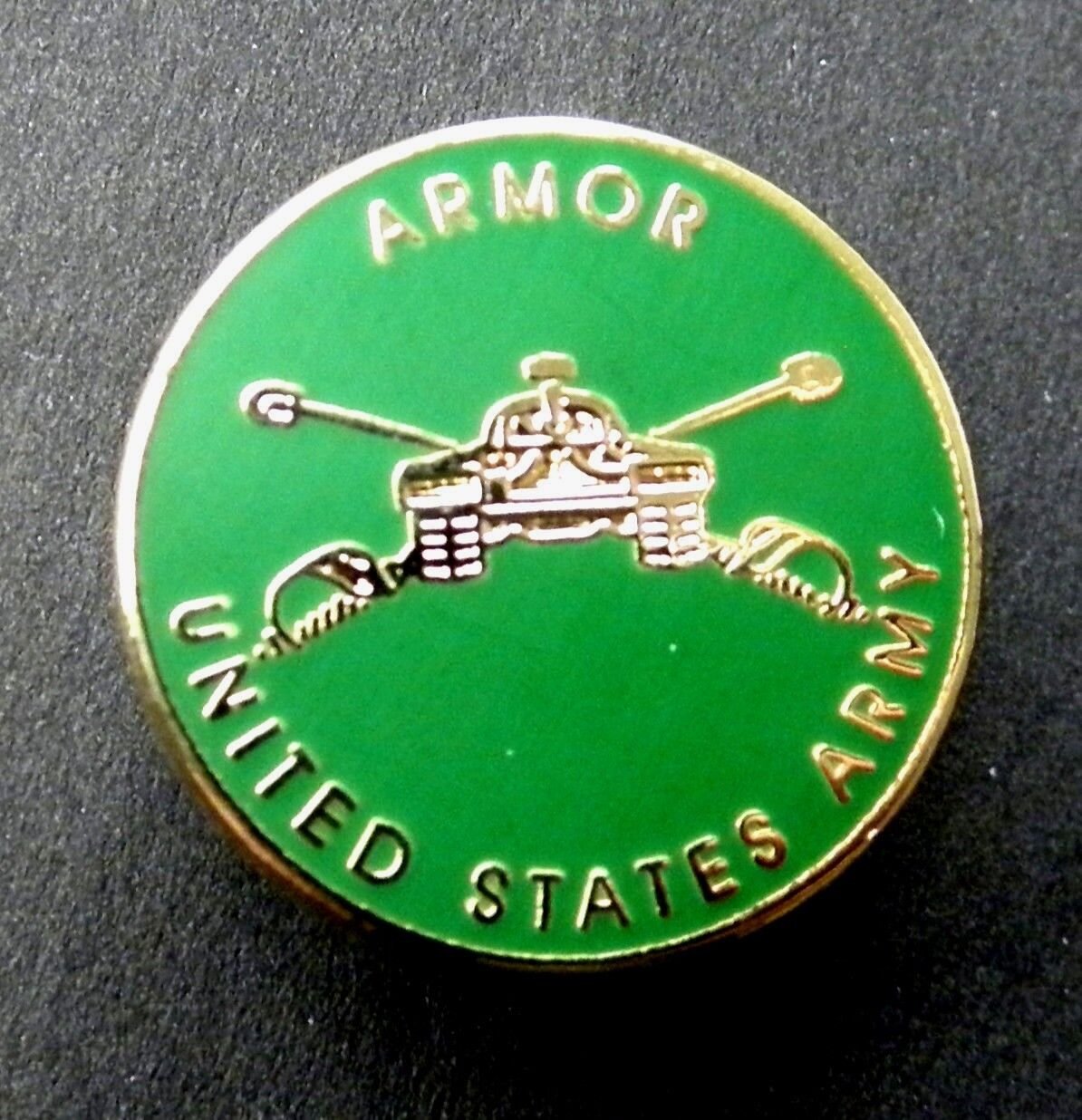 US Army Armored Armor Lapel Pin Badge 7/8 inch