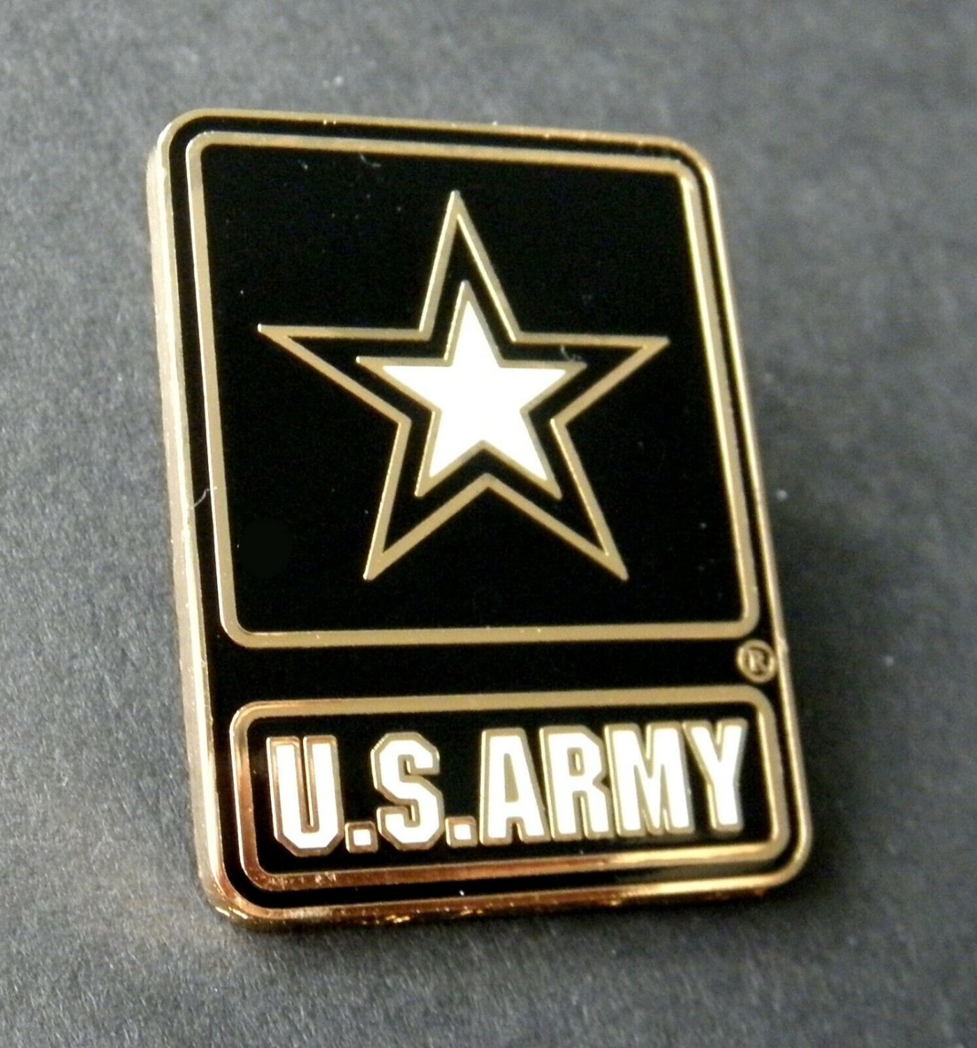 US ARMY RECTANGLE LAPEL PIN BADGE 1.5 INCHES