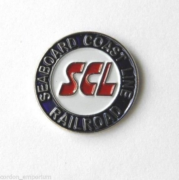 SEABOARD SYSTEM COAST LINE RAILWAY SCL RAILROAD LAPEL PIN BADGE 3/4 INCH