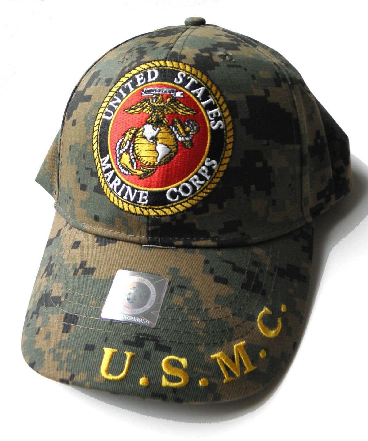 USMC US MARINES MARINE CORPS EMBLEM LOGO EMBROIDERED BASEBALL CAP HAT