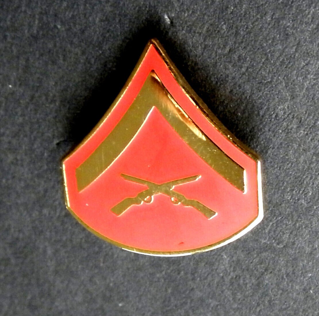 Marine Corps Marines E-3 Lance Corporal Rank Lapel Pin 3/4 x 3/4 inches ...