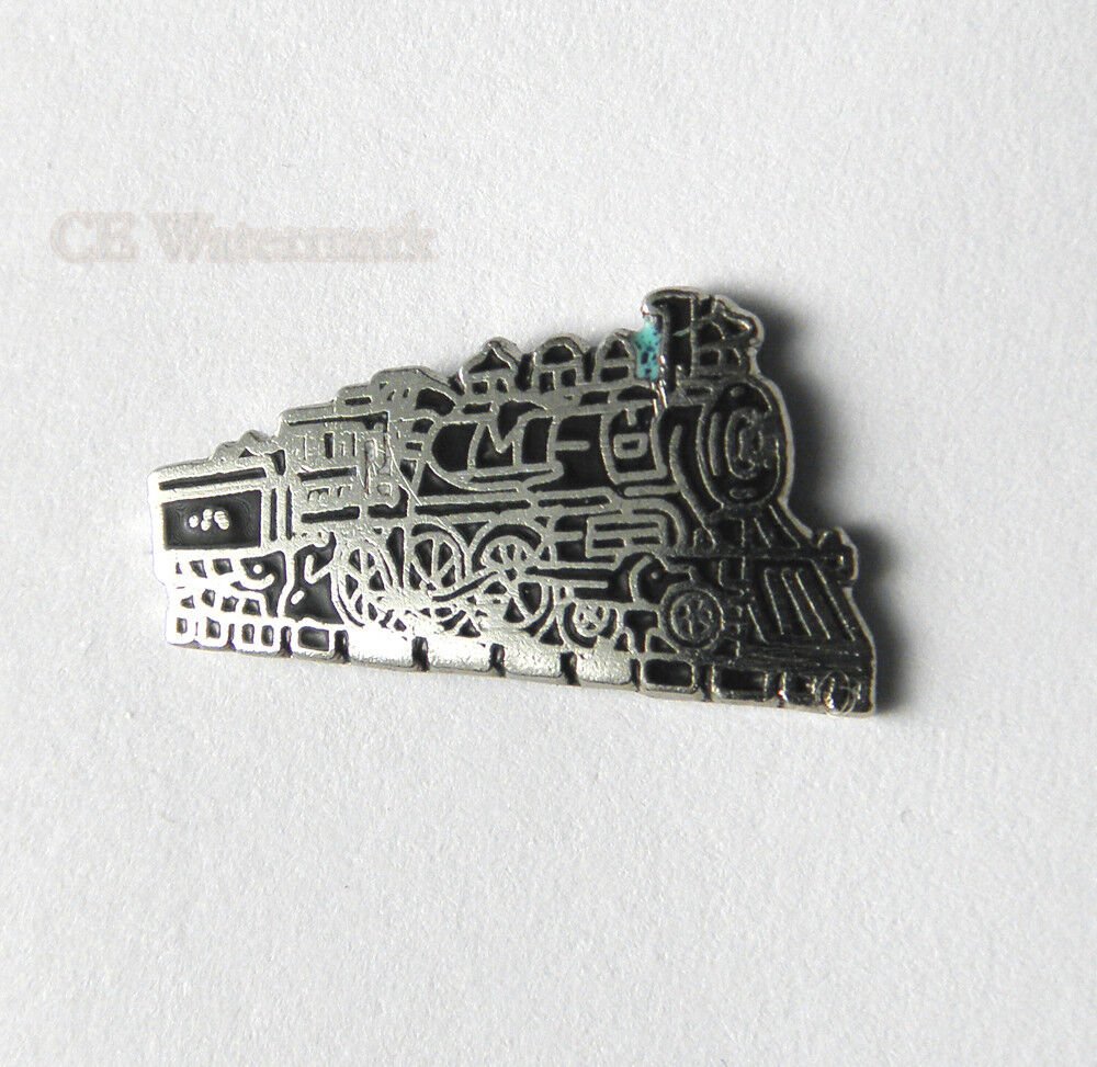 CASEY JONES TRAIN RAILWAY LOCOMOTIVE RAILROAD PIN BADGE 3/4 INCH