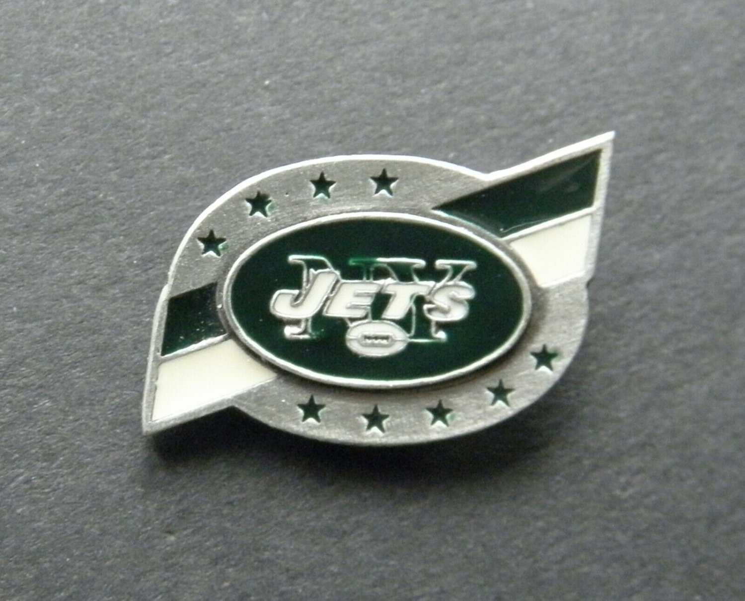 NEW YORK JETS NFL FOOTBALL LOGO LAPEL PIN BADGE 1 INCH