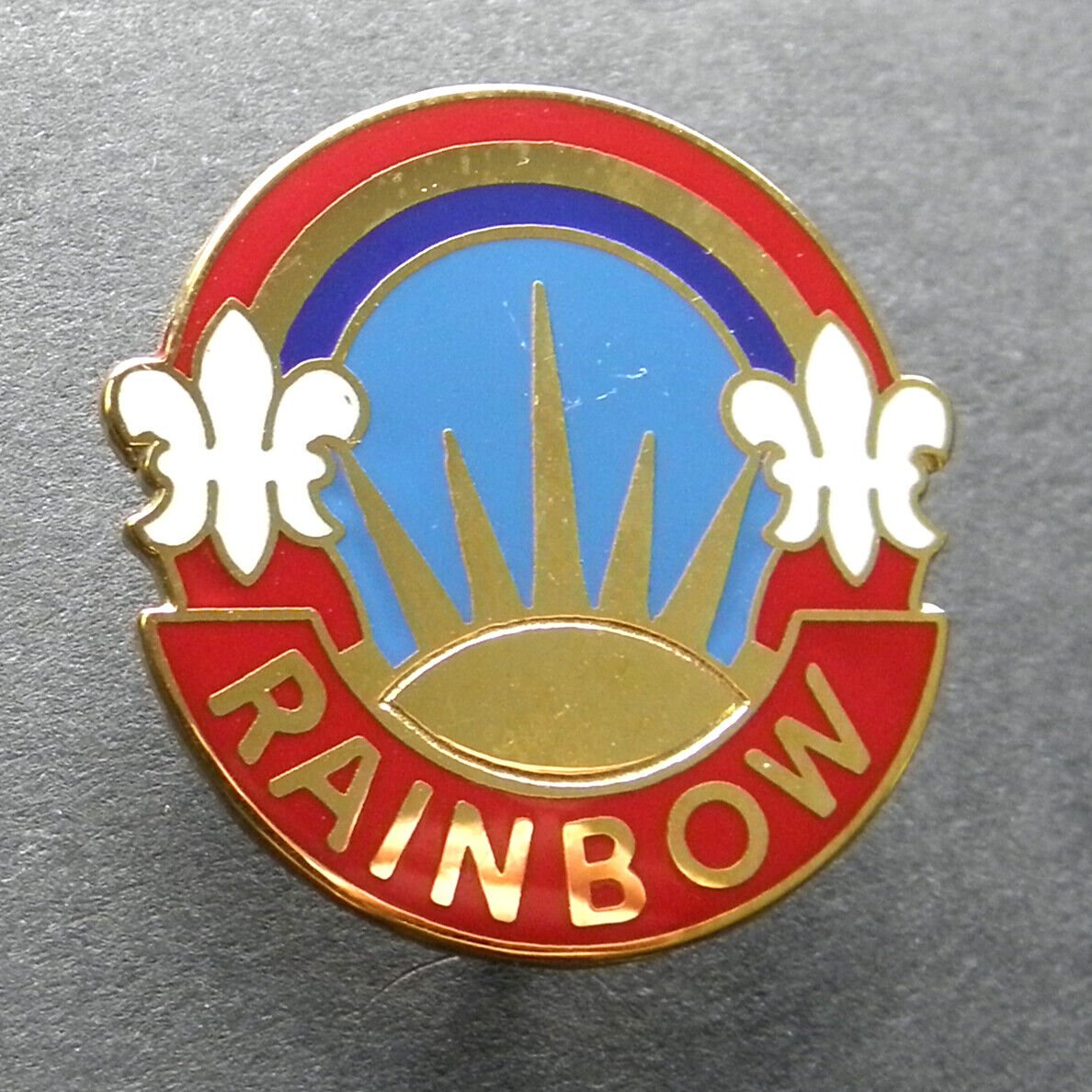 ARMY 42nd INFANTRY DIVISION CREST LAPEL HAT PIN BADGE 1.25 INCHES MADE ...