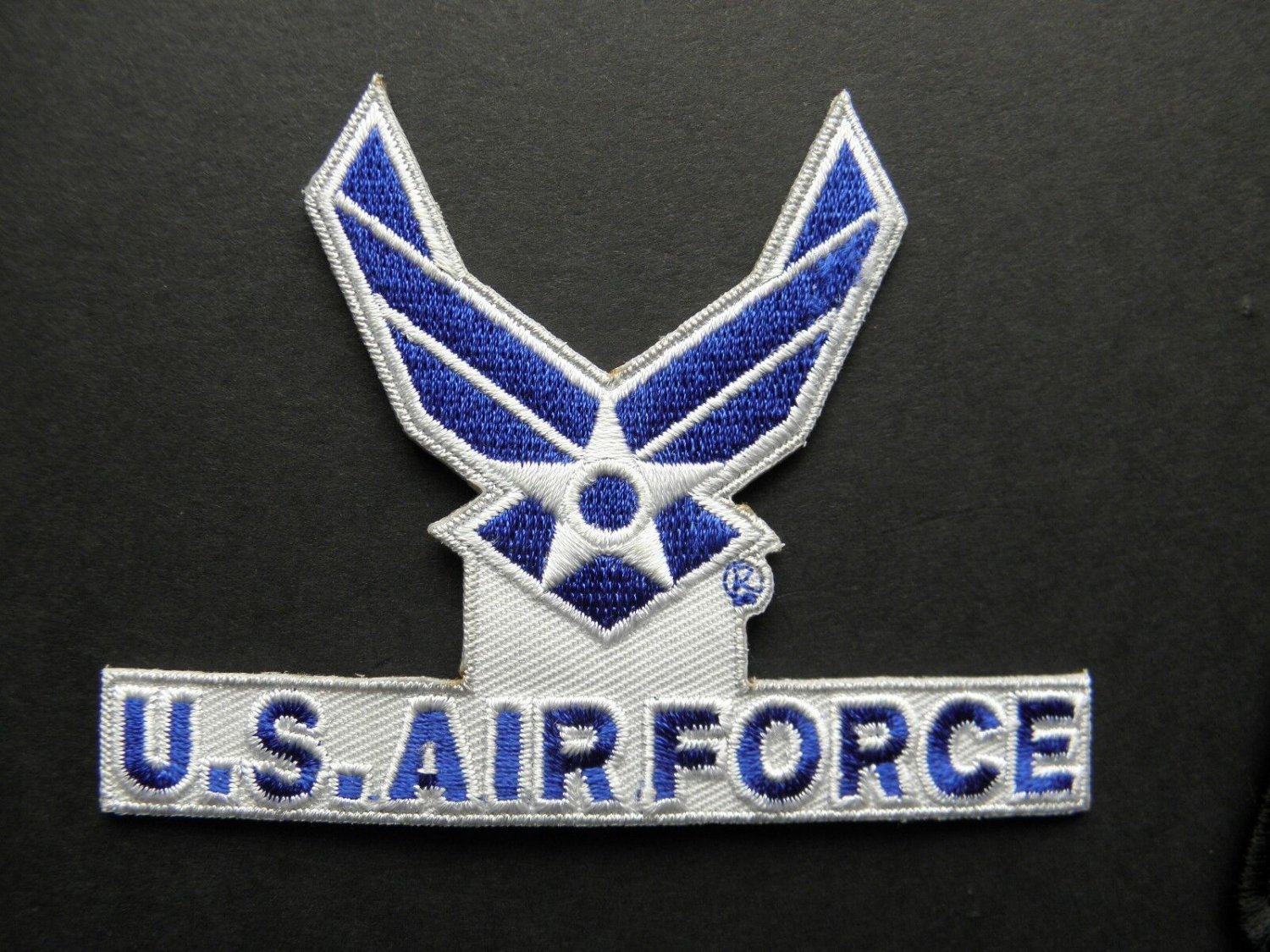 AIR FORCE WINGS USAF LARGE EMBROIDERED PATCH 5.5 x 4 INCHES