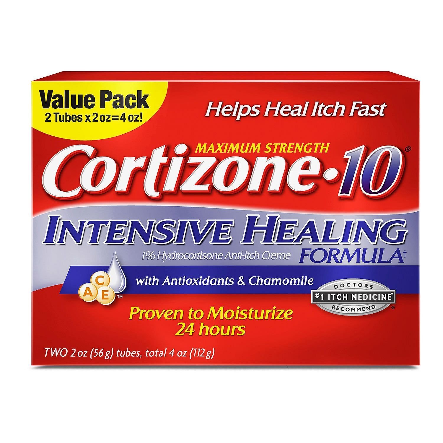 Cortizone 10 Intensive Healing Twin Pack 2 oz Each