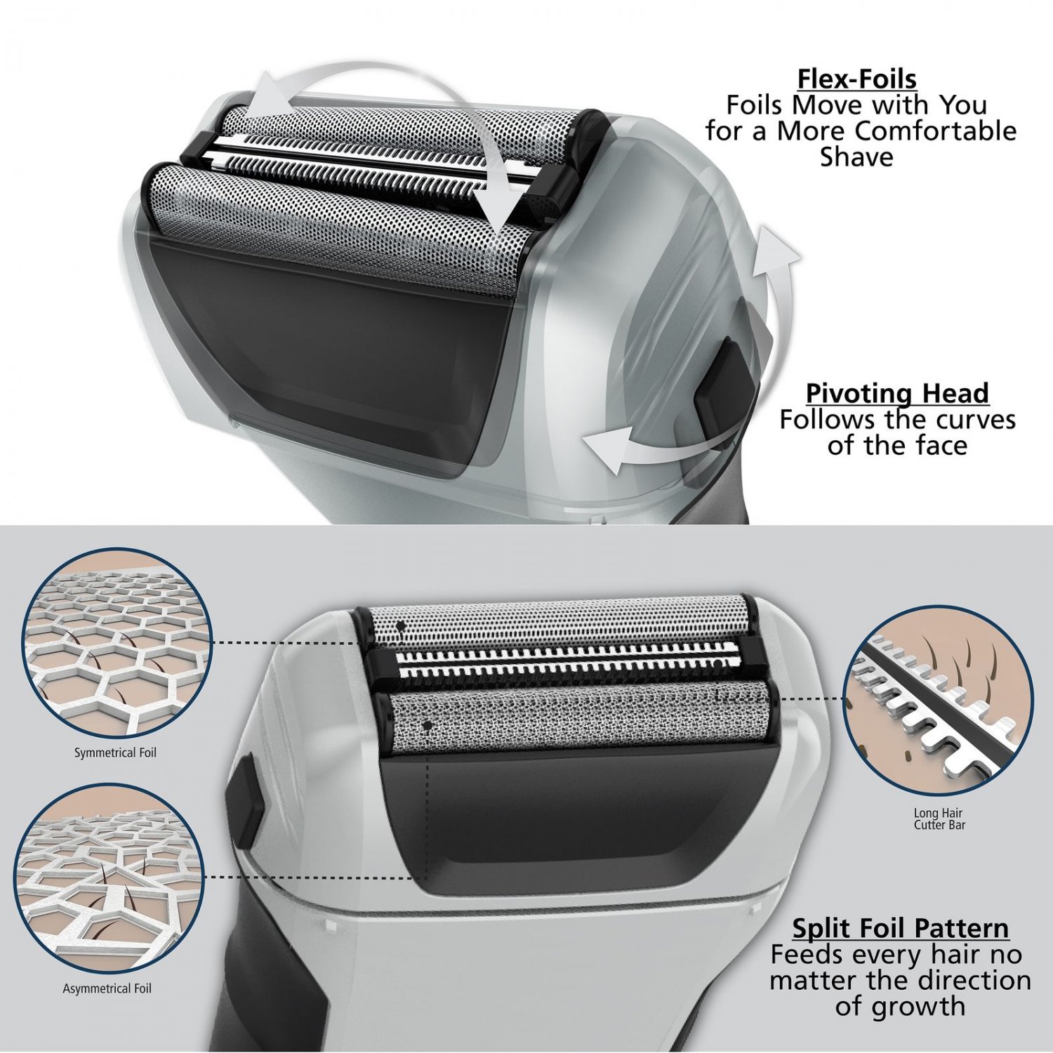 Wahl Speed Foil Shave Shavers For Men Electric Razors Rechargeable Waterpro
