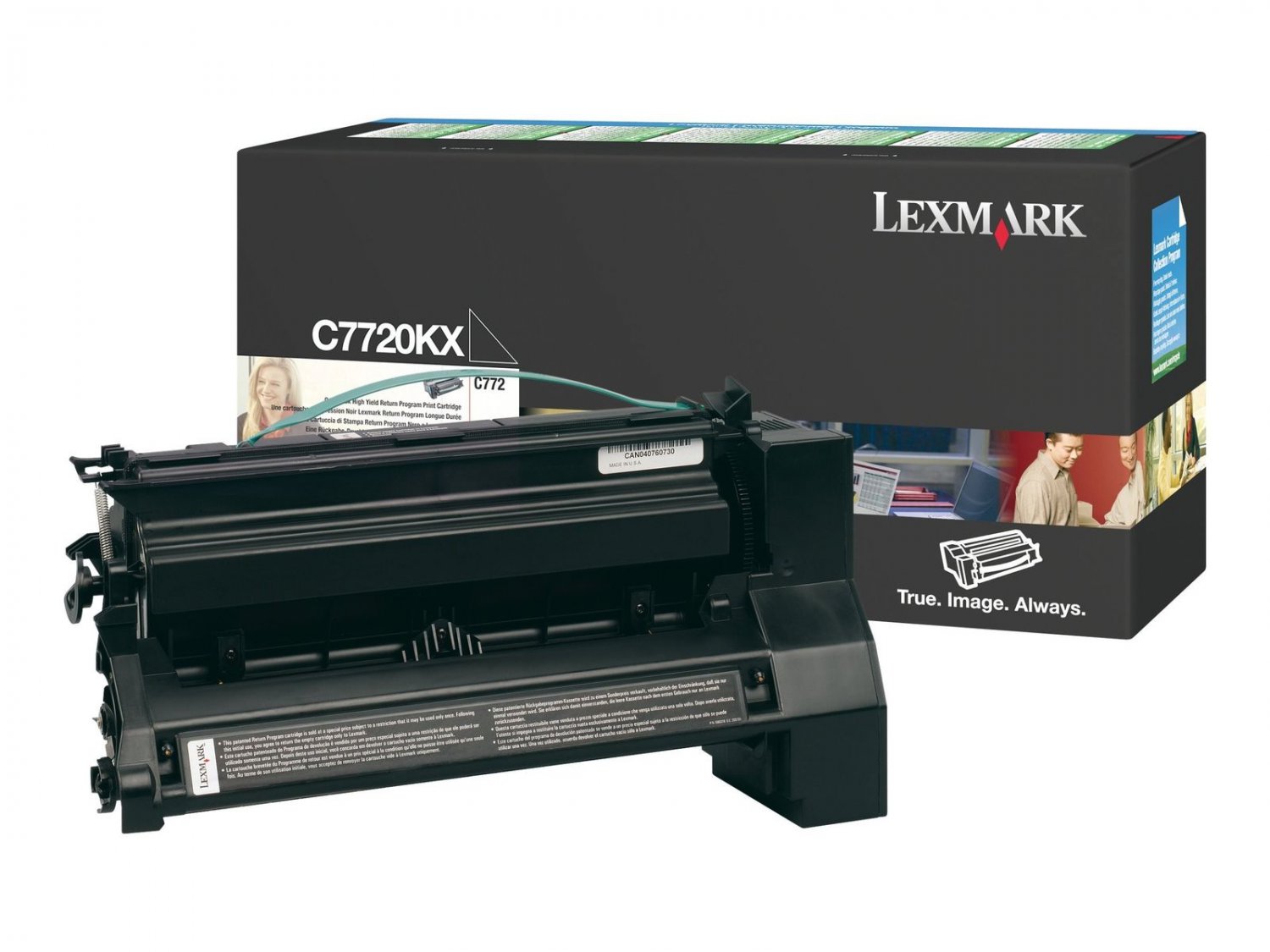 Lexmark C7720KX Black Extra High Yield Return Program Toner Cartridge