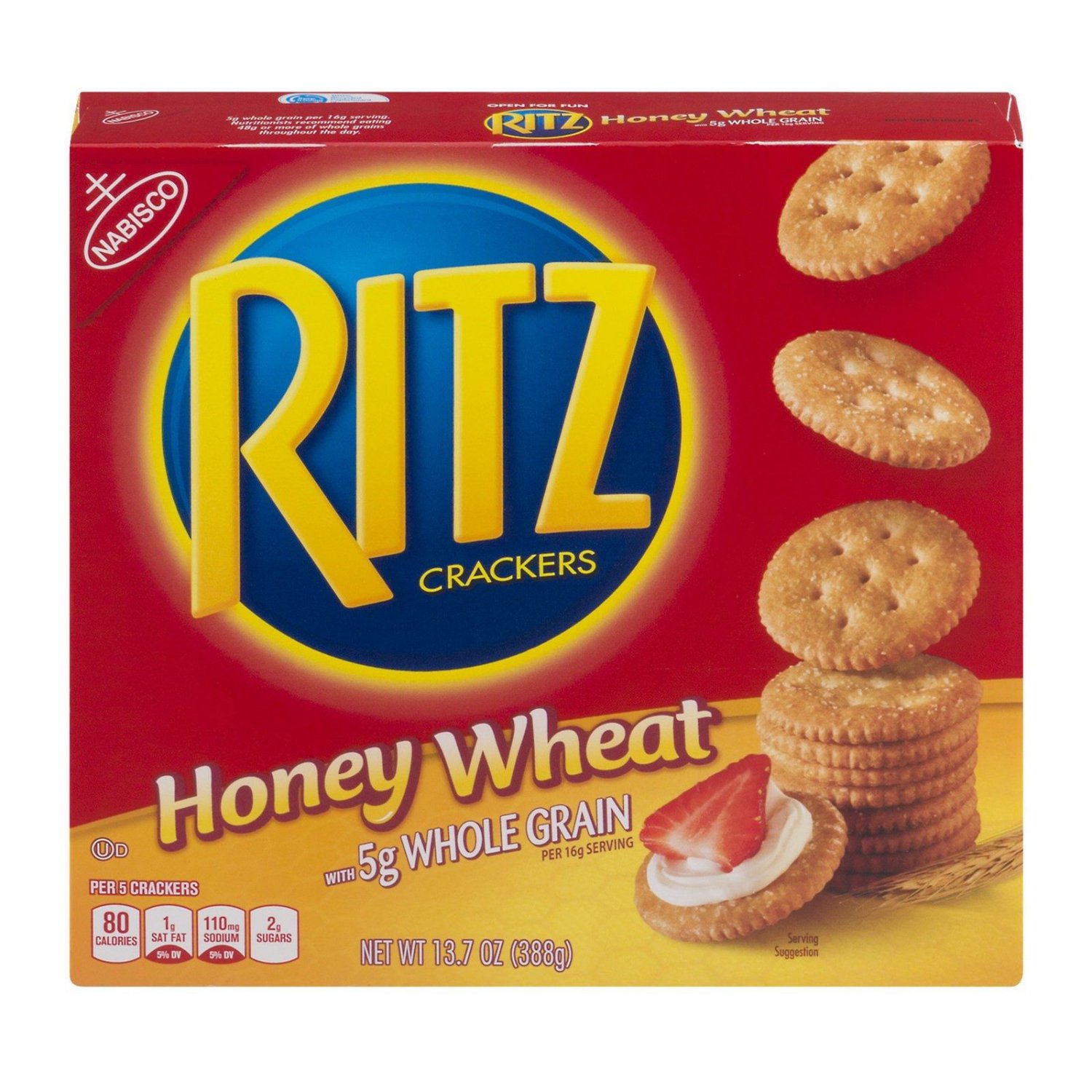 Nabisco Ritz Crackers Honey Wheat, 13.7 OZ Other