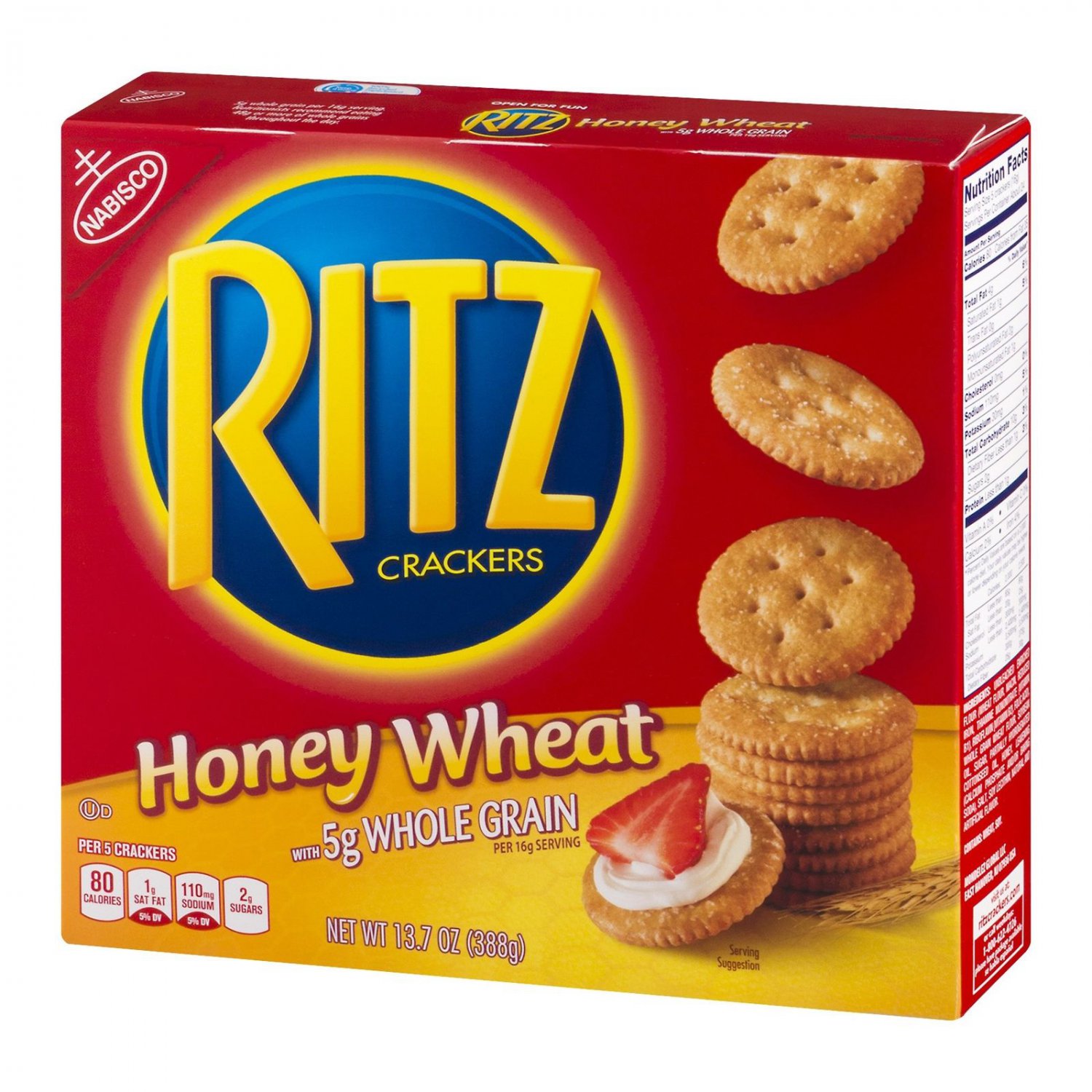 Nabisco Ritz Crackers Honey Wheat, 13.7 OZ Other