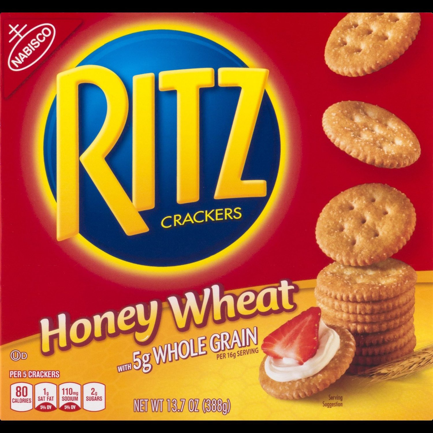 Nabisco Ritz Crackers Honey Wheat, 13.7 OZ Other