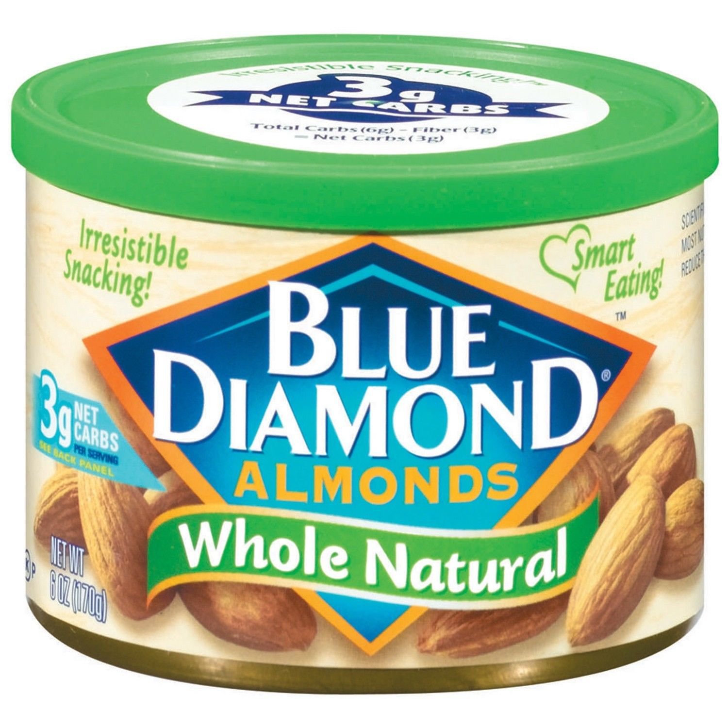 Blue Diamond Whole Natural Almonds, 6 oz
