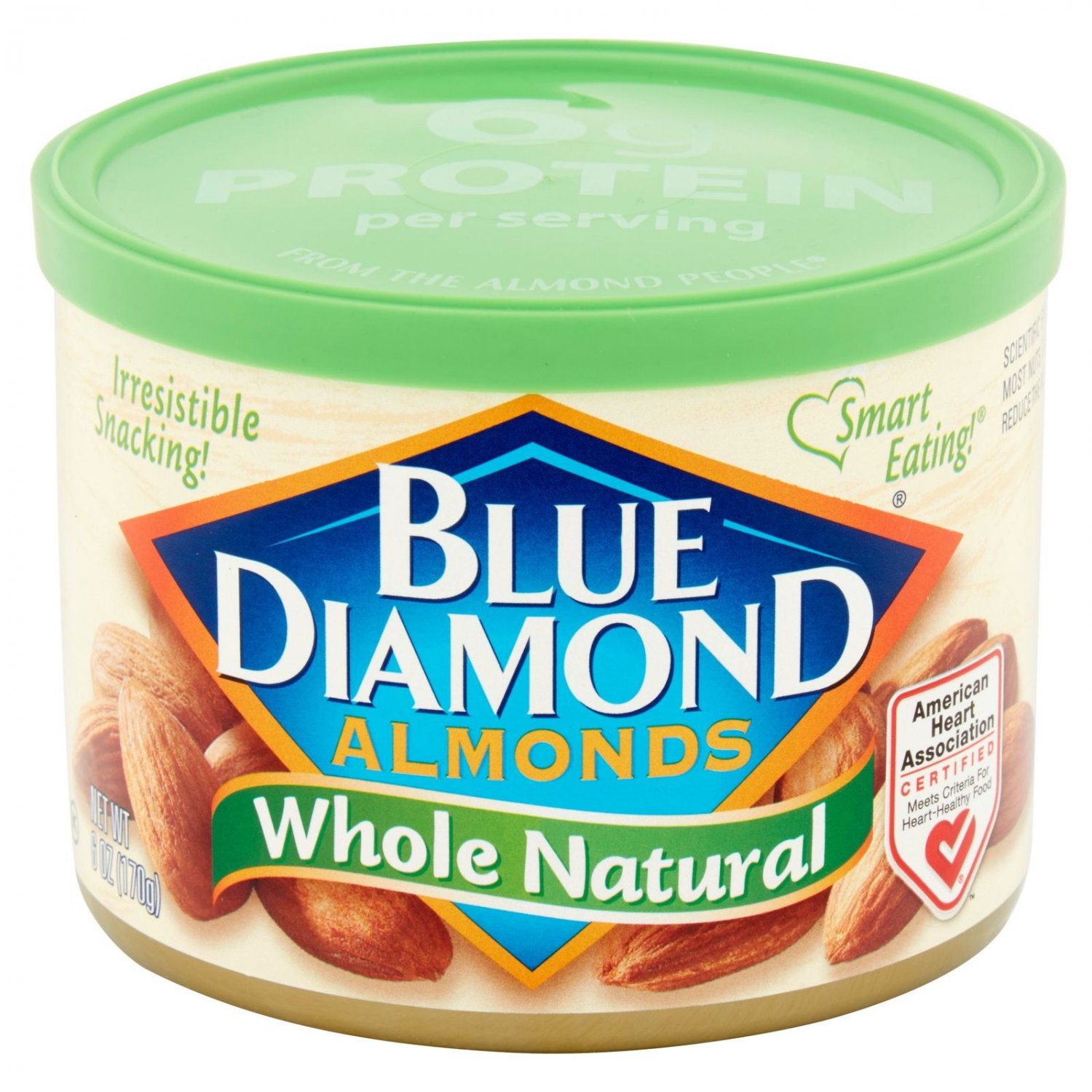 Blue Diamond Whole Natural Almonds, 6 oz