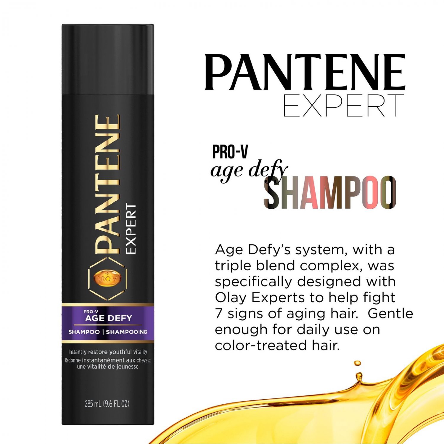 Pantene Pro-V Expert Age Defy Shampoo, 9.6 Oz