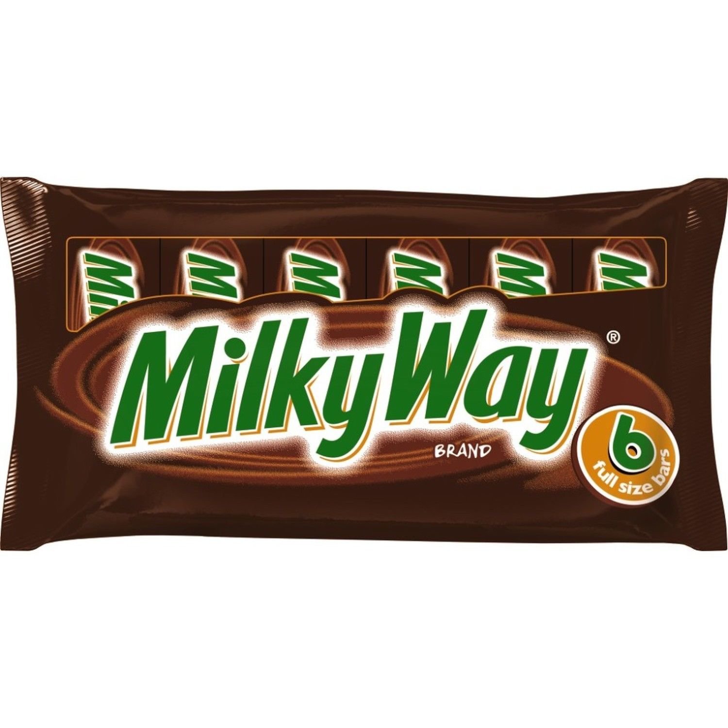 Milky Way Chocolate Candy Bars, Full Size, 1.84 Oz, 6 Ct Other 11.04 oz