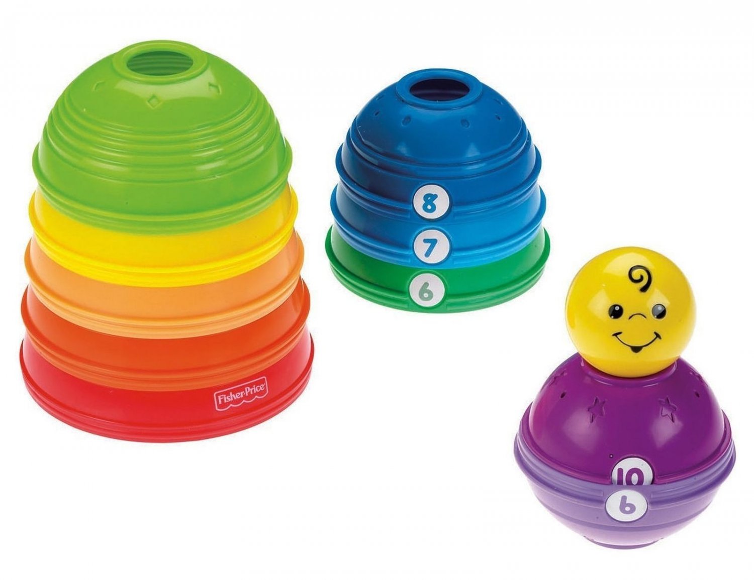 Fisher-Price Brilliant Basics Stack & Roll Cups