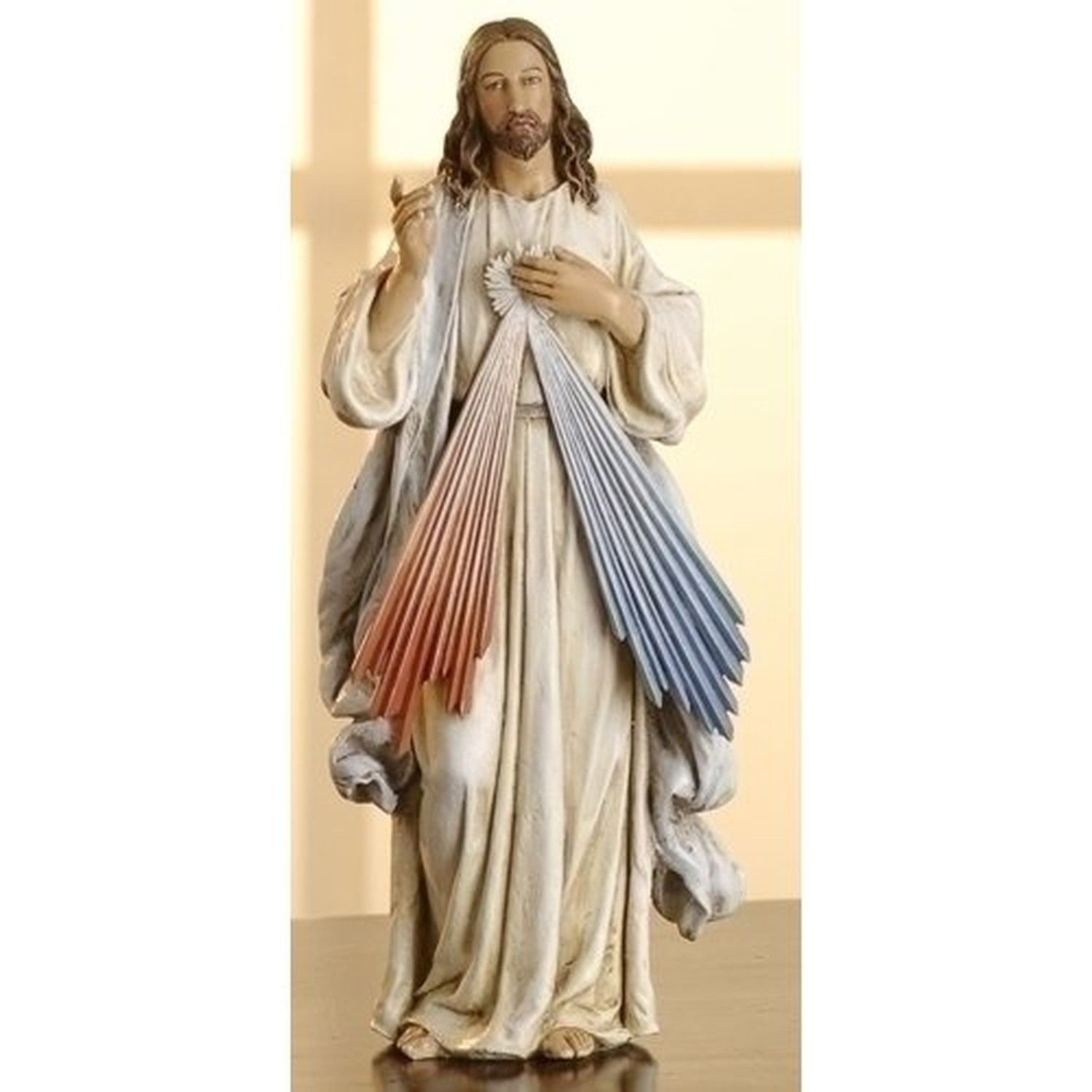 Divine Mercy Statue Figurine 10 Inch Jesus