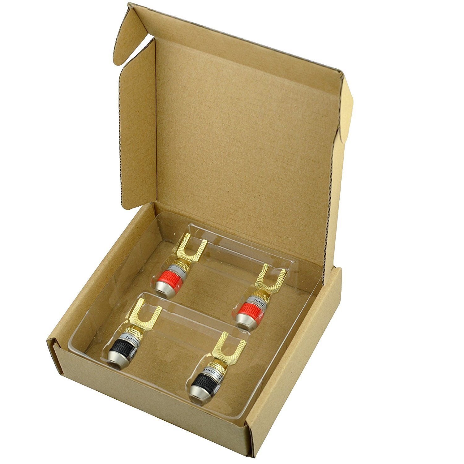 Mediabridge ULTRA Series Fast-Lock 45° Spade Plugs - 2 Pair Per Package ...