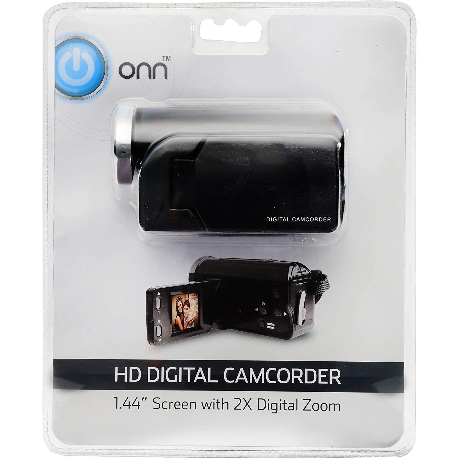 ONN HD Camcorder Video Camera With 1.44-inch Screen, 2X Digital Zoom ...