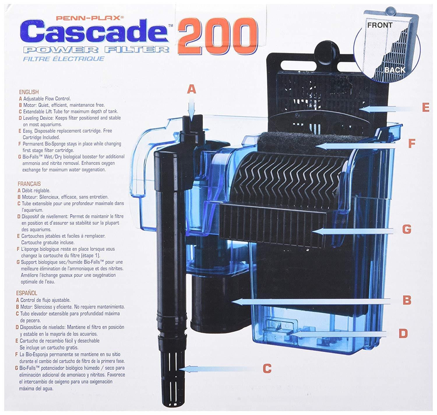 Pro 55 Gallon Fish Tank Filter Power Aquarium Pump Sterilizer Canister ...