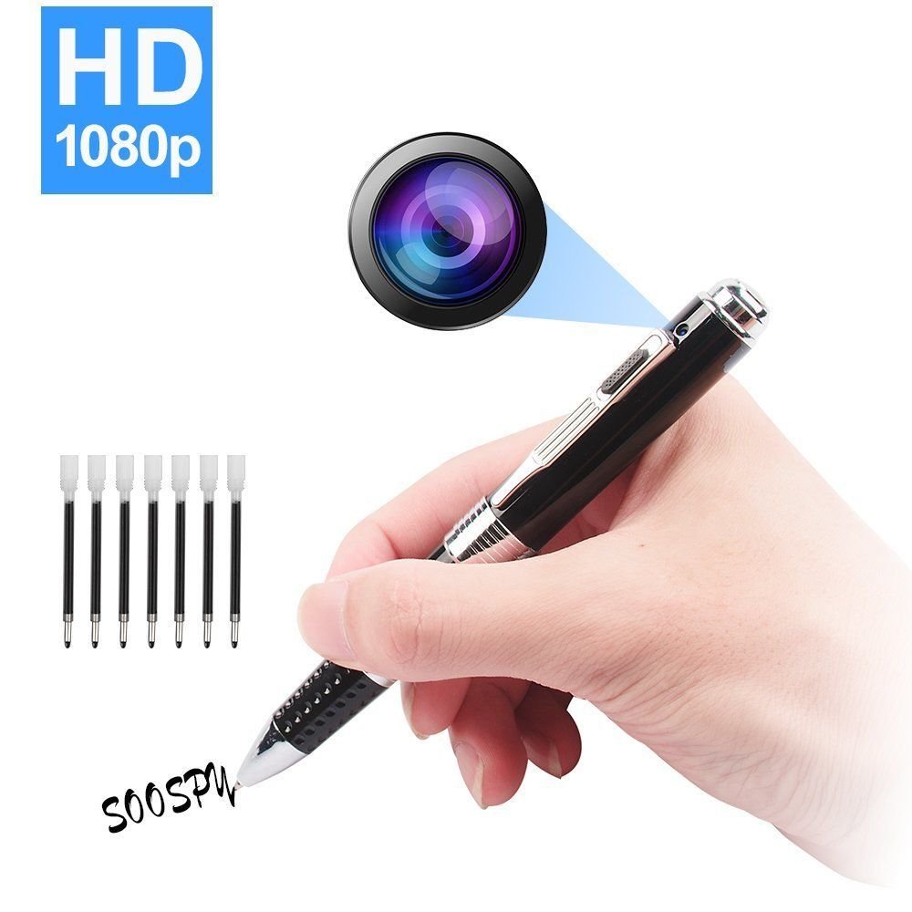 SOOSPY Spy Pen Hidden Camera, 1080P HD Mini Portable Camera Video ...