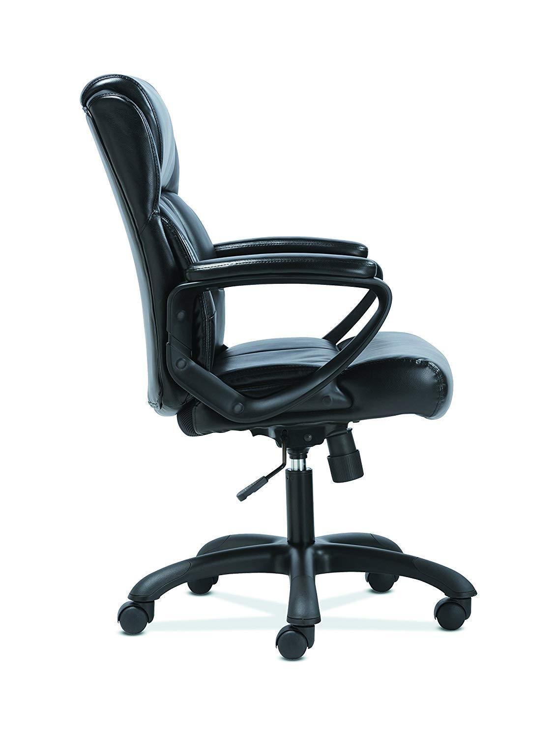 HON Sadie Leather Executive Computer/Office Chair with Arms - Ergonomic ...