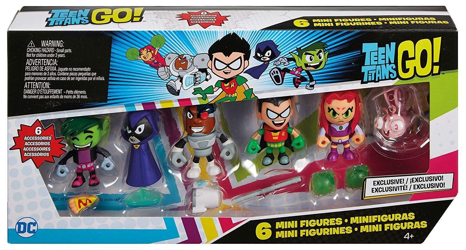 Mattel Teen Titans Go! Mini Figure, 6-Pack