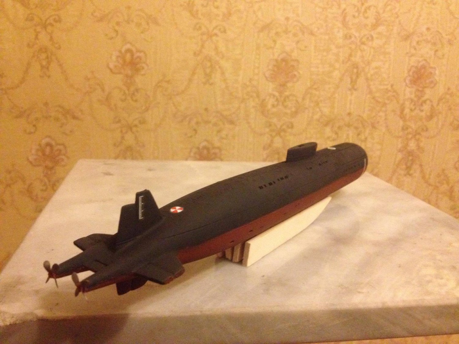 1:350 Soviet/Russian Papa class fastest submarine complete model