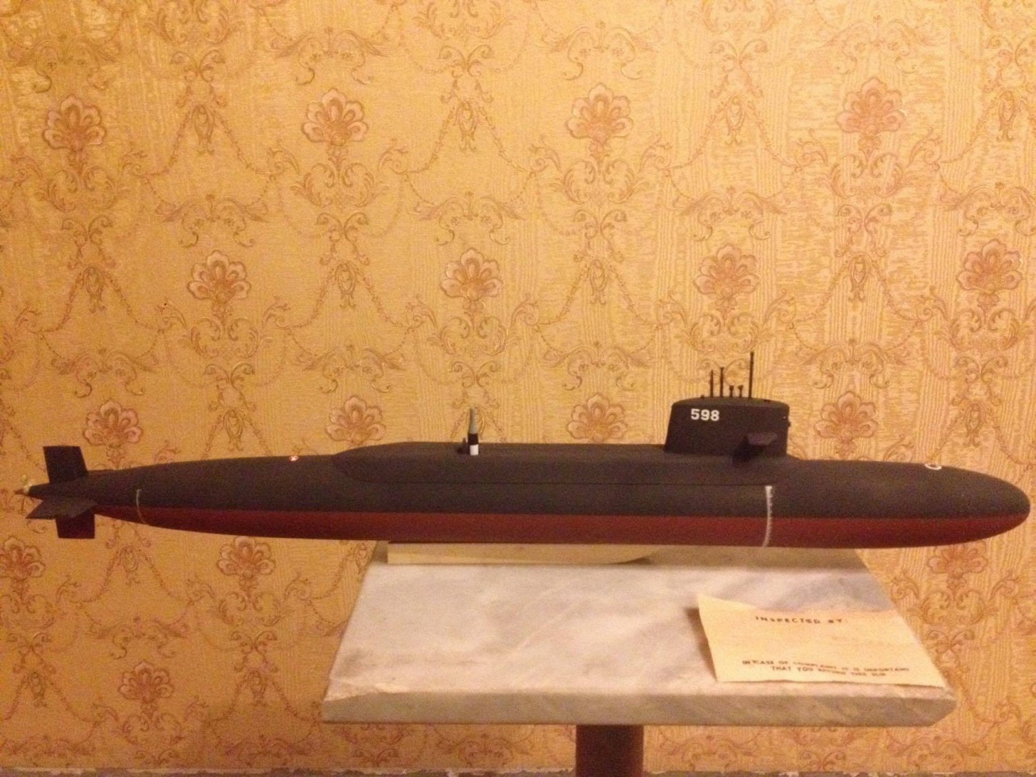 1:200 USS George Washington class submarine vintage 1960 year complete ...
