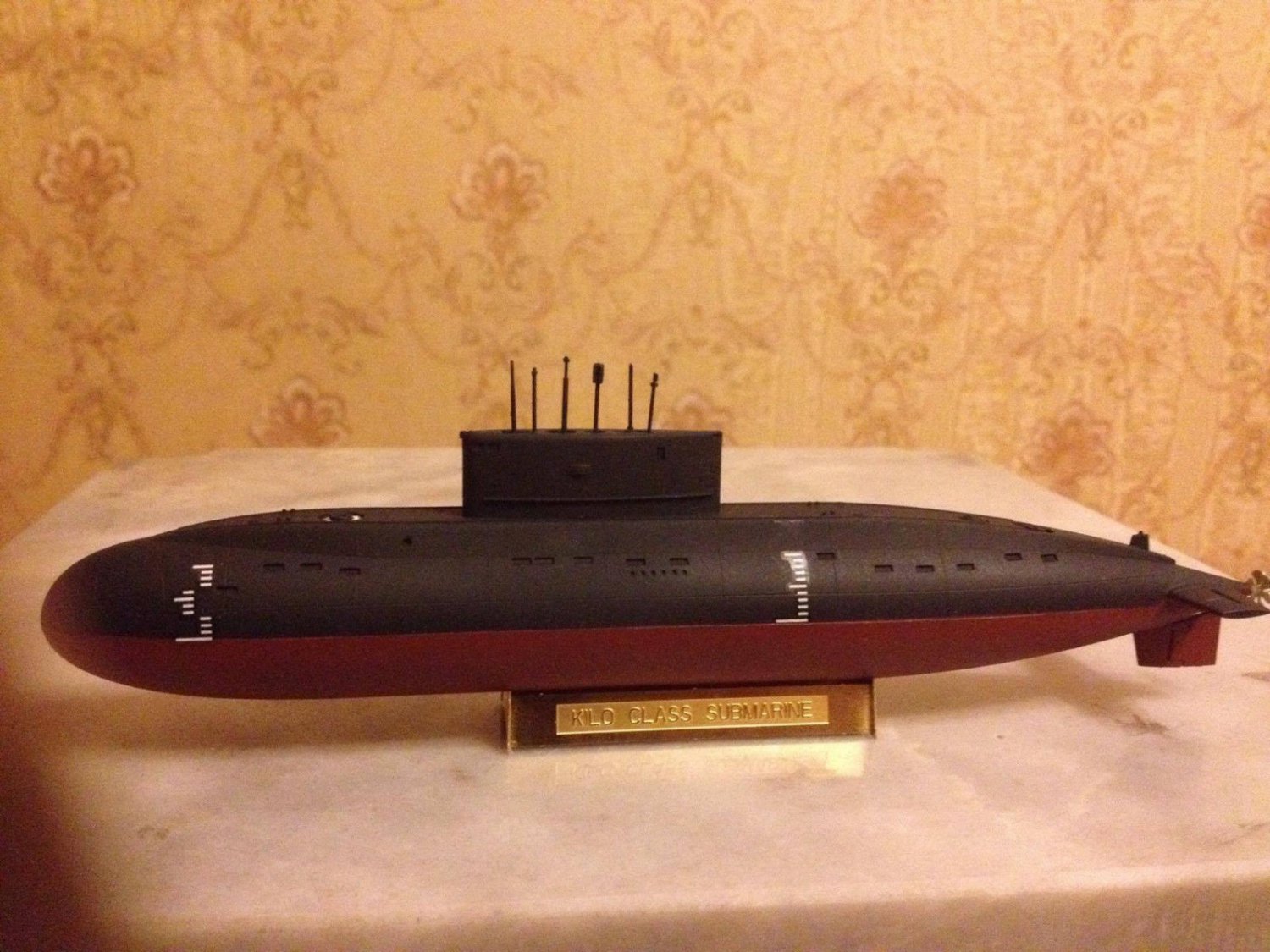 1:350 Soviet/Russian Kilo attack class submarine complete model