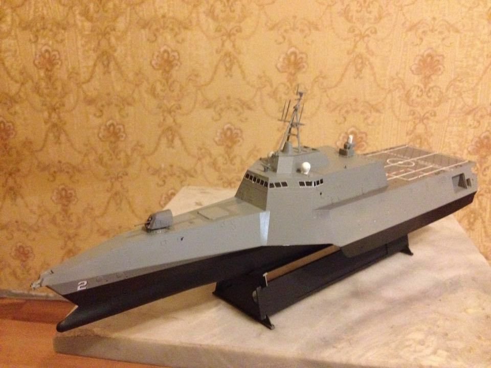USS Independence-class littoral combat ship LCS 2 1:350 complete model