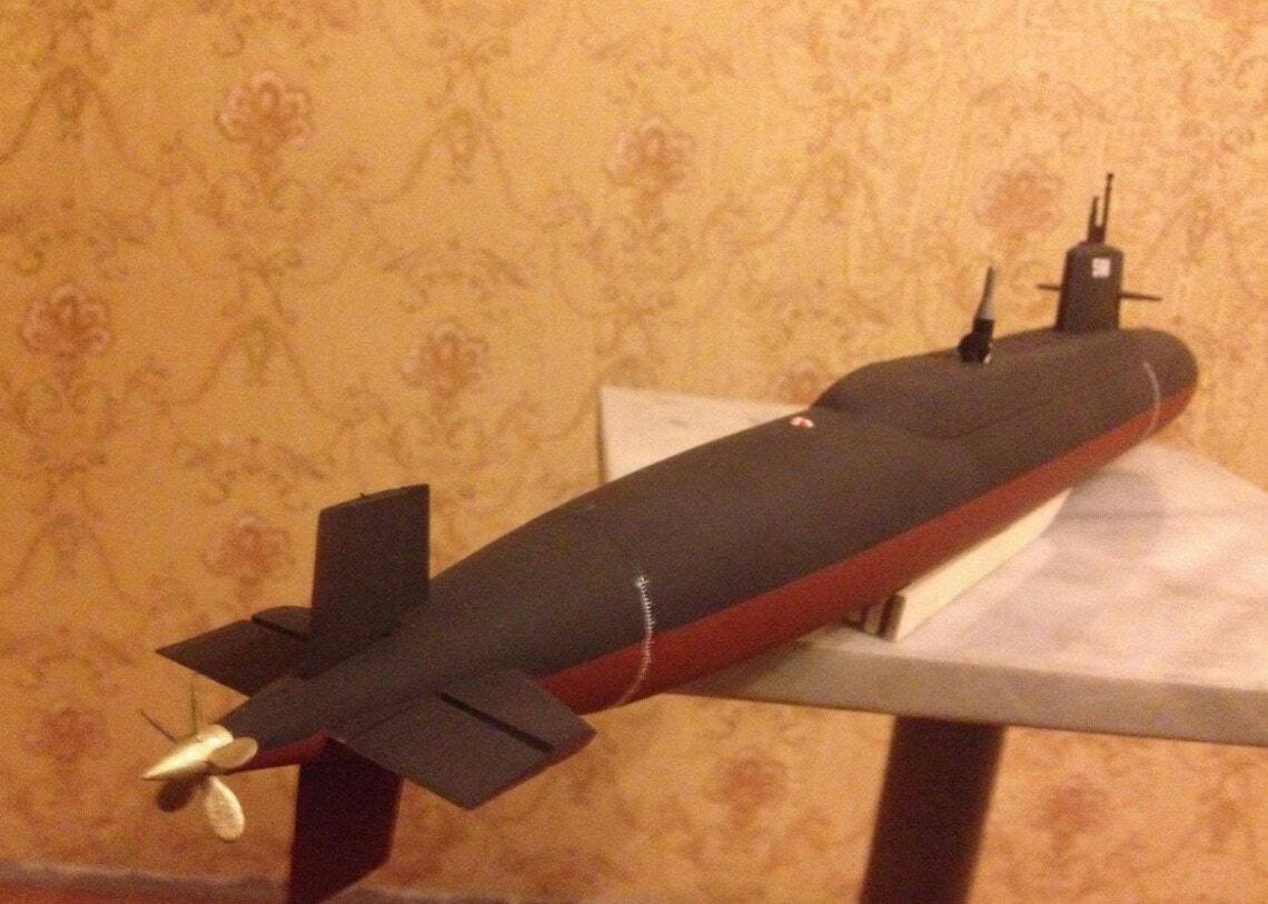 USS George Washington class submarine vintage 1960 year complete model