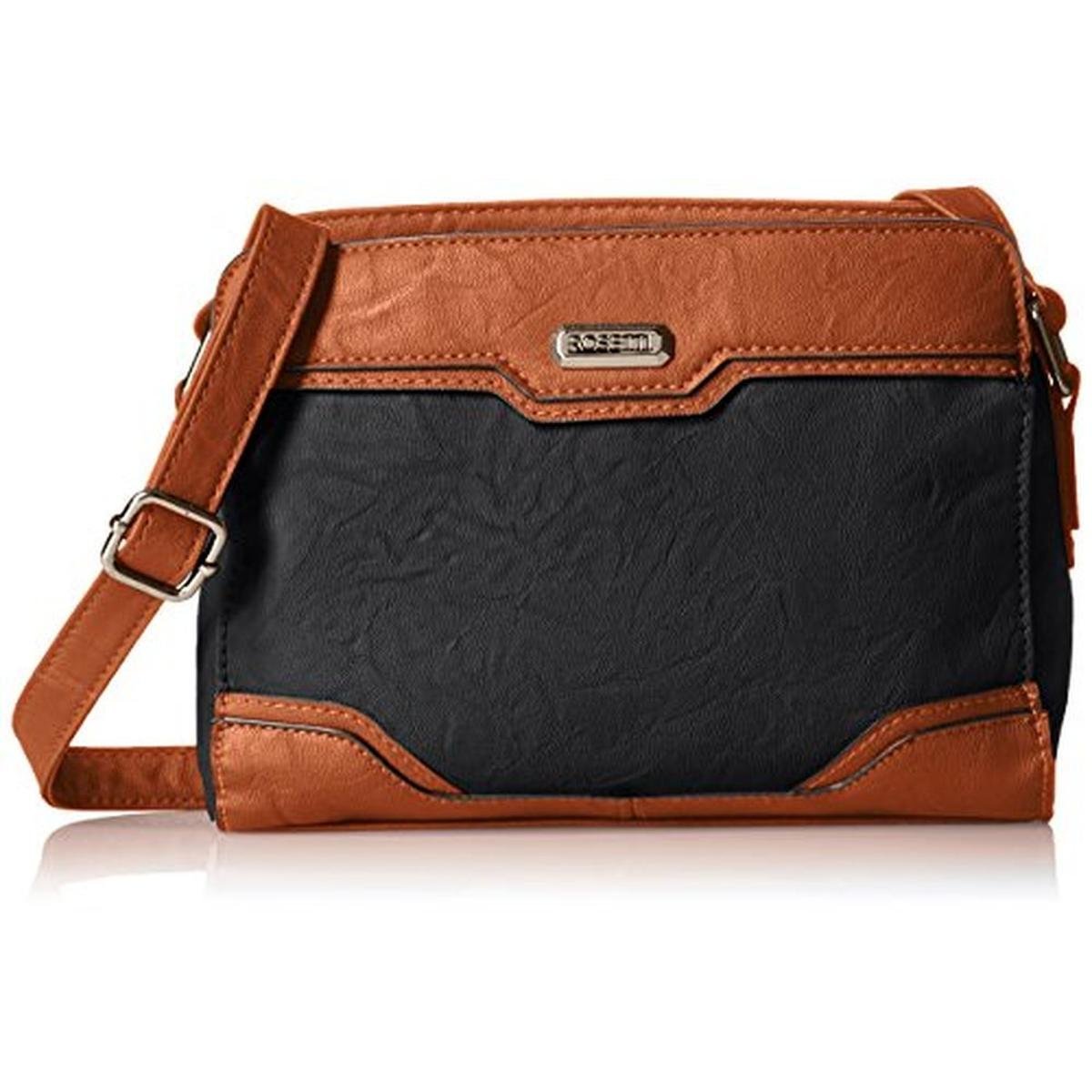 Rosetti 3518 Womens Hilary Black Textured Crossbody Handbag Purse ...