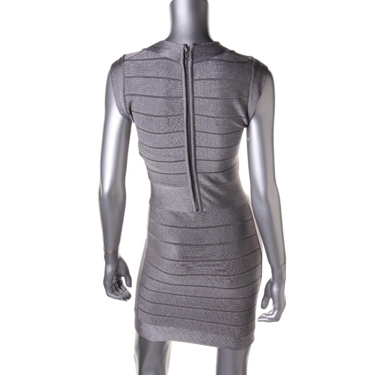 French Connection 0376 Womens Metallic Bandage Party Clubwear Dress BHFO