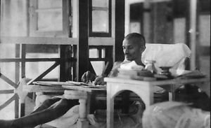 Mahatma Gandhi sitting - 8x10 photo