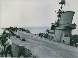 The sinking of H.M.S. Ark Royal. - 8x10 photo