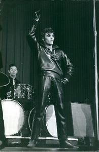 Vince Taylor with his band "Playboys" performing on stage.Taken - Circa 1962