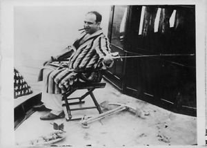 Al Capone, with cigar, holding a fishing rod. - 8x10 photo