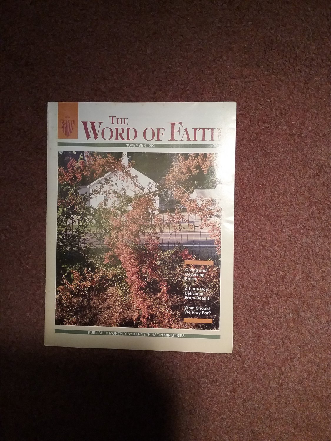 The Word of Faith Magazine, November 1993 What Should We Pray For? 70716847